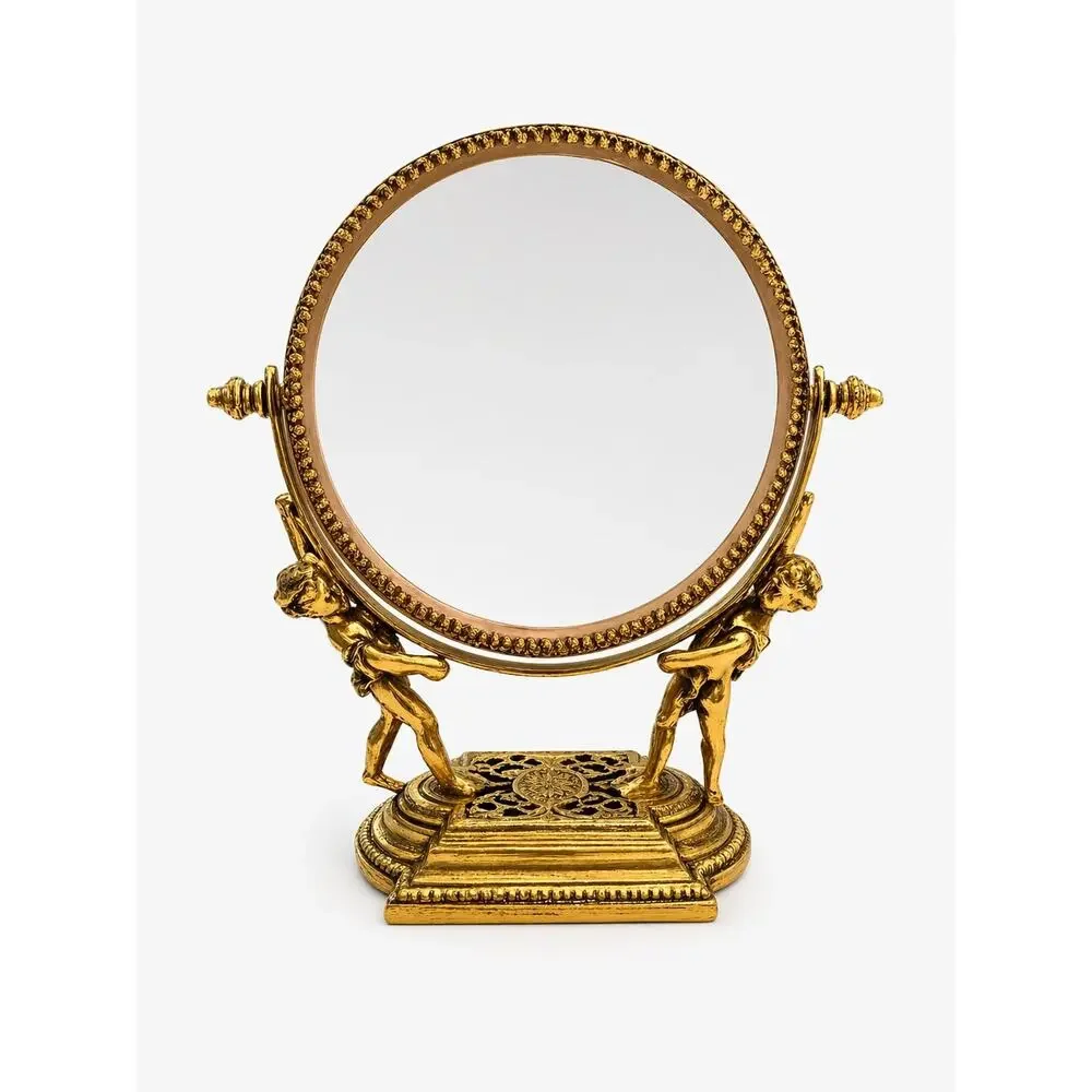Unique Vintage | Art | Vintage Taj Importing Cherub Table Mirror ...